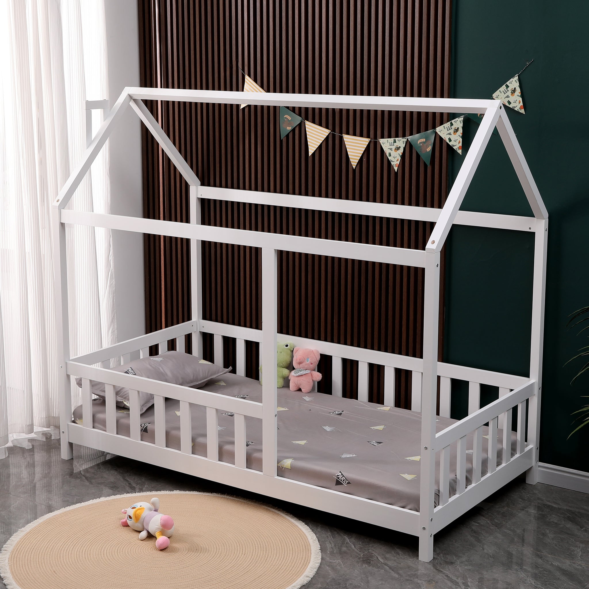 MIMI BEDS - ARY Montessori Childrens Wooden Floor Bed - House Bed for ...