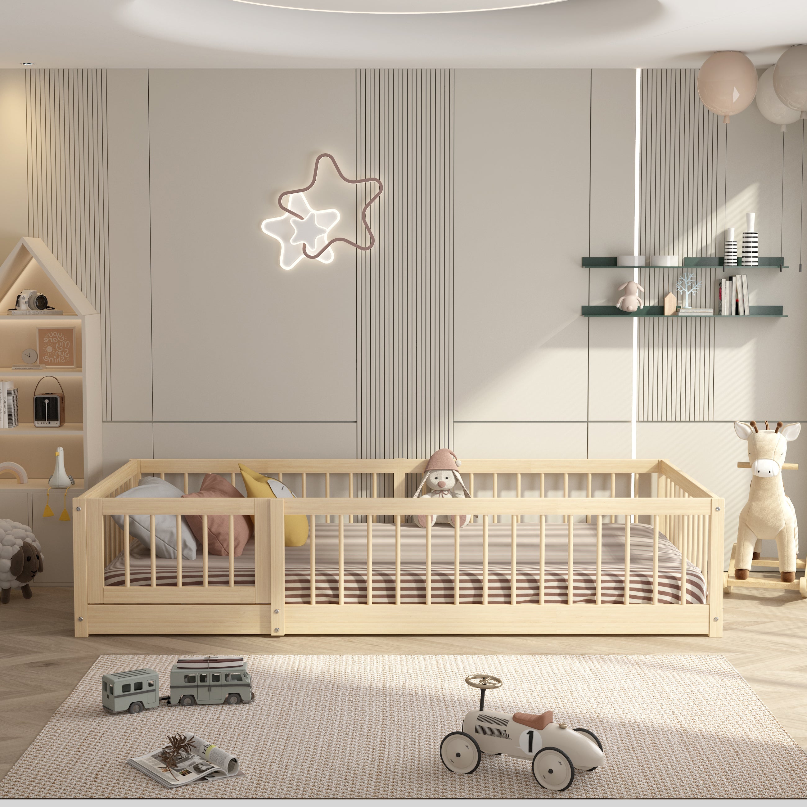 Dream Raft Kids Floor Bed | Montessori Bed by Mimi Beds