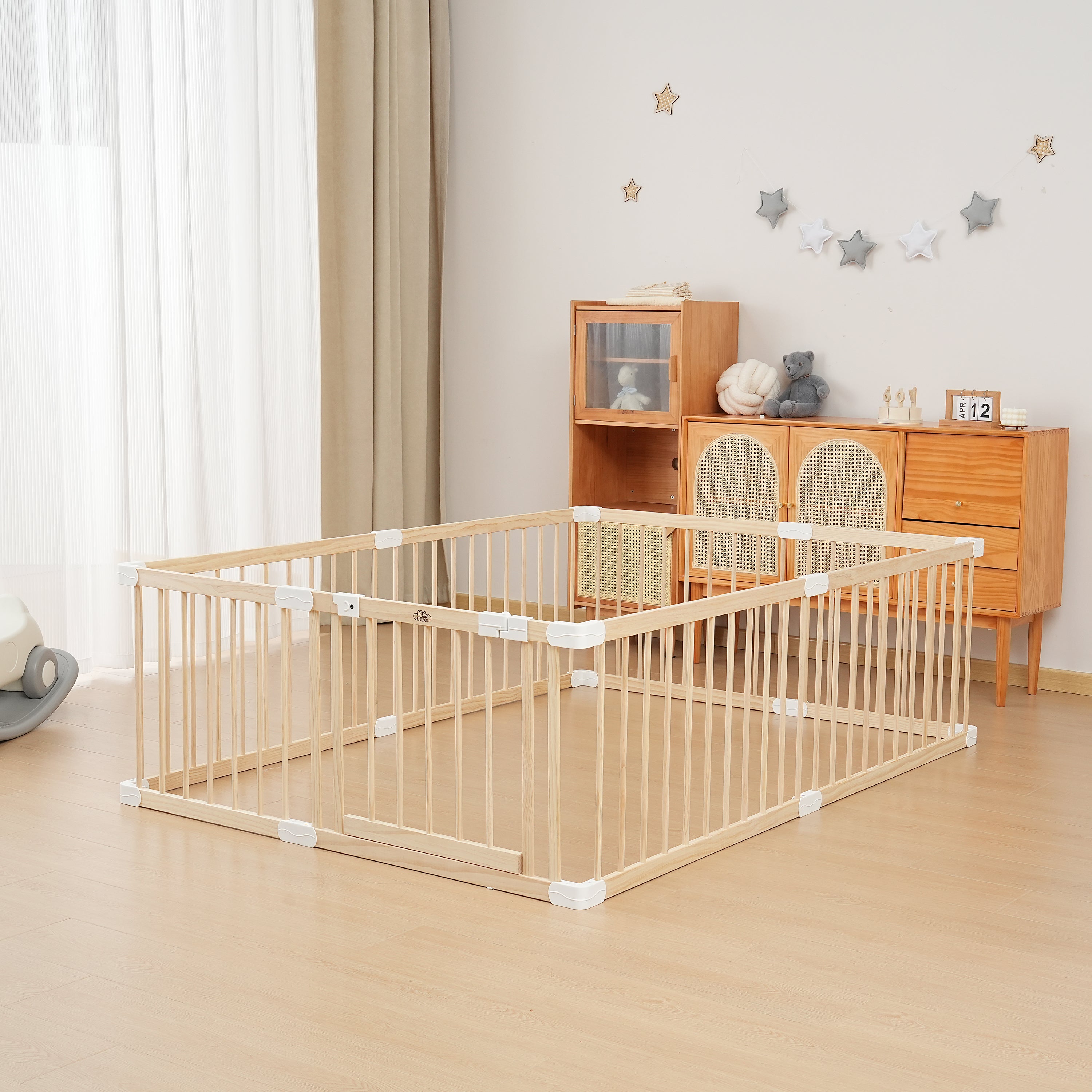 MESSI Foldable Wooden Playpen – Mimi Beds