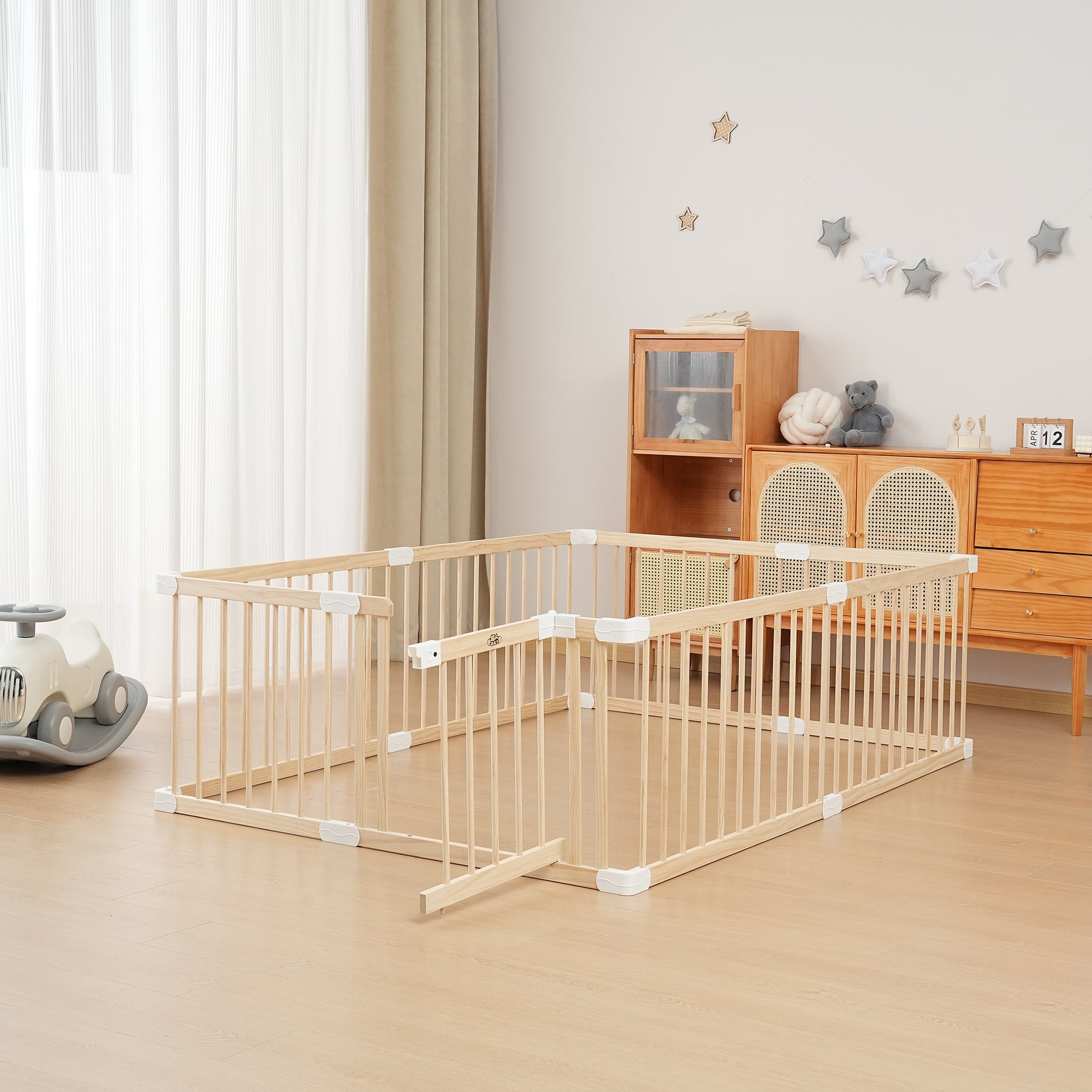 MESSI Foldable Wooden Playpen – Mimi Beds